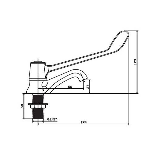 Cobra Elbow Action Pillar Tap - Blue Indice 503-21B – CobraOnline