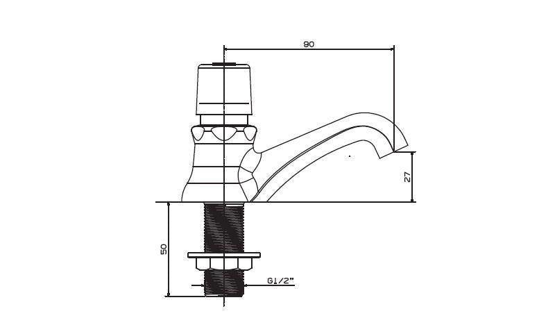 Cobra Pushbutton Pillar Tap KM2-102 – CobraOnline